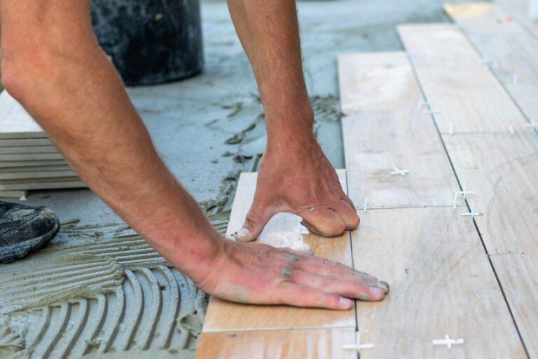 Fliesen Auf Beton Verlegen Auenbereich