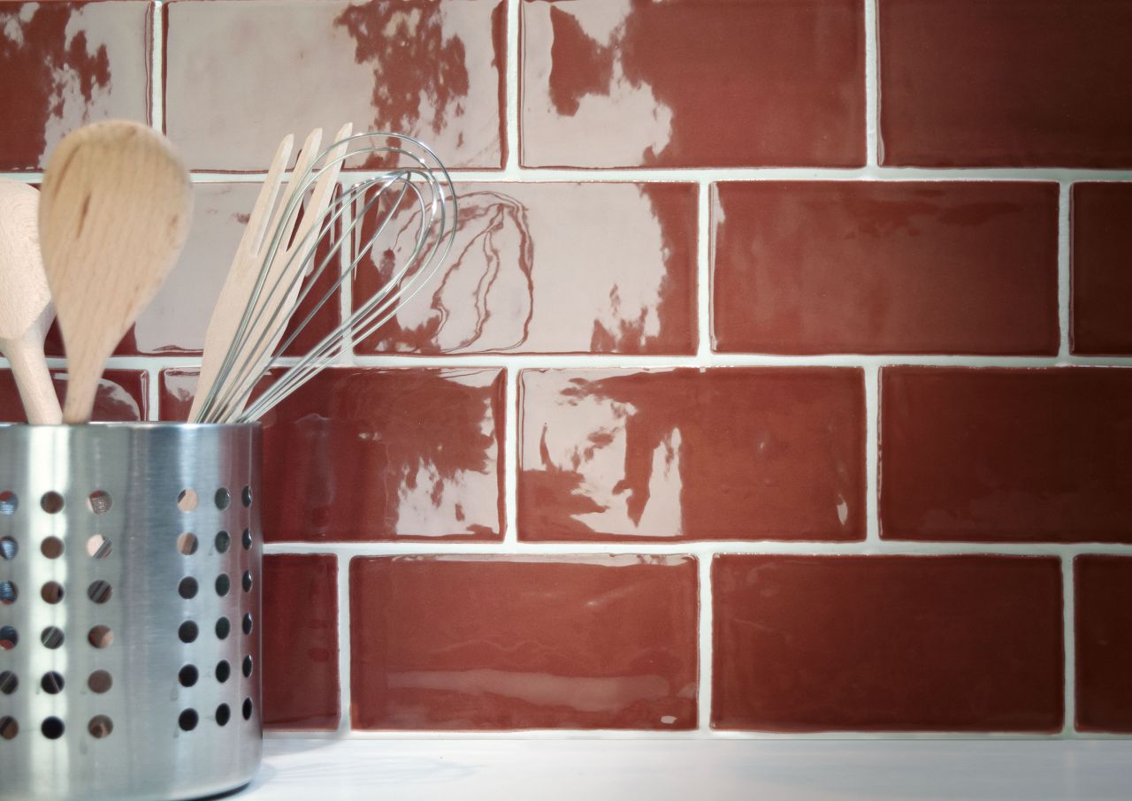 Catalea Gres Taby Metrofliese Rot Matt 7,5x15 cm – Moderne Wandfliesen